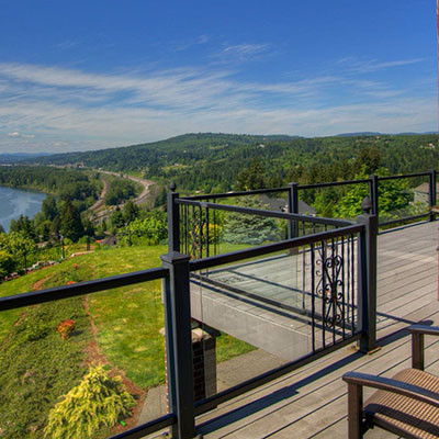 Glass deck railing | how to build a glass deck railing System