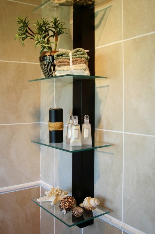Glass Bathroom Shelves Great Way To Update Your Bathroom